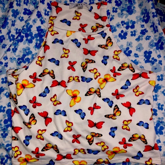 Tops | Butterfly Cami Top | Poshmark